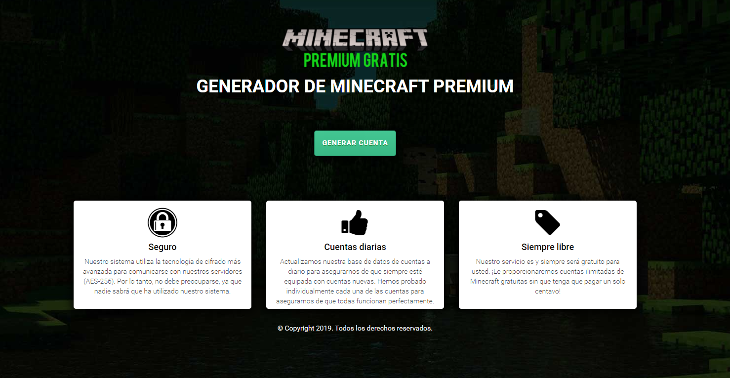 Minecraft Premium Gratis - Cuentas de Minecraft Gratis 2025 [Noviembre]